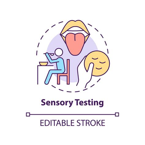 Sensory Testing Concept Icon Food Samples Evaluation Abstract Idea