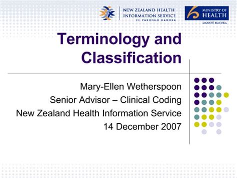 Terminology And Classification Ppt