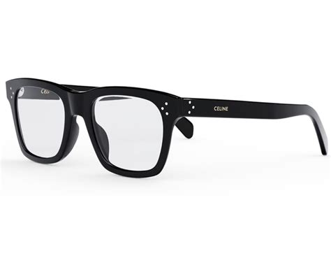 Celine Eyeglasses 3 Dots Rectangular Cl50119i Frame Color Black