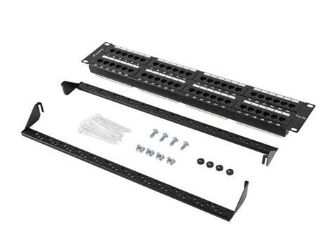 Patch Panel Lanberg Ppu5 2048 B 48 Port 2u 19 Kat5e Czarny Inna