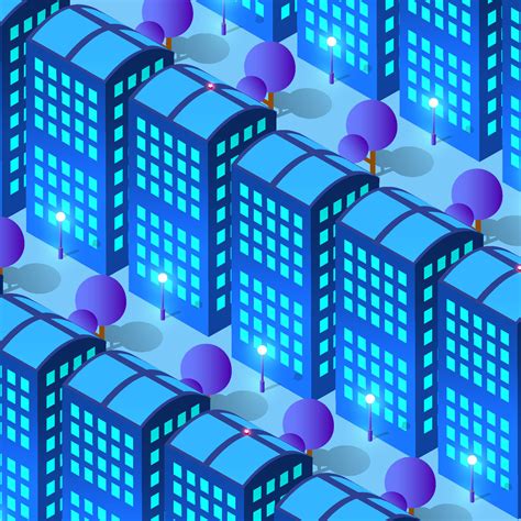 The Night City Background 3d Illustration Neon Ultraviolet Of Urban