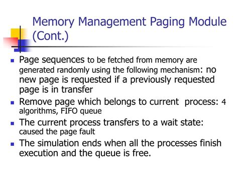 PPT Simulation Of Memory Management Using Paging Mechanism In Operating Systems PowerPoint