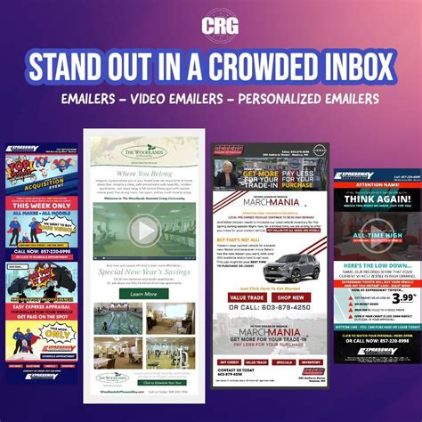 When It Comes To Email Crg Has The Data Technology Custom Creative Approach And Personalized