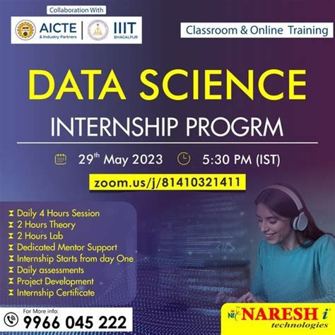 Python Datascience Java Internships Jobs Placements It Software Naresh I Technologies