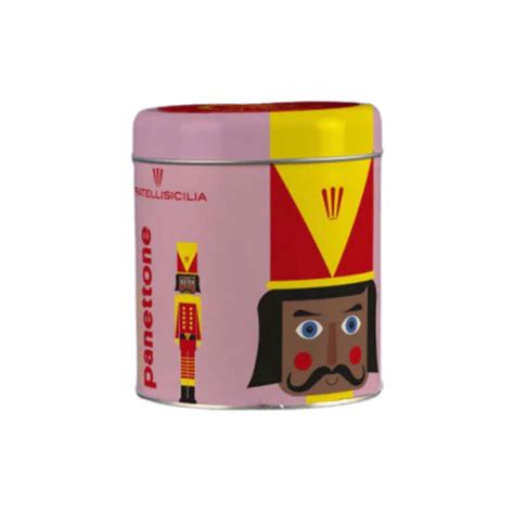 Fratelli Traditional Panettone Raisins And Oranges Nutcracker Tin 100g Monsieur Marcel Gourmet