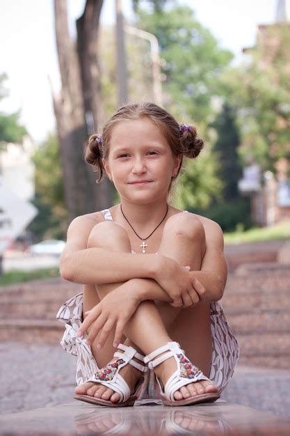 Premium Photo Girl Lying On A Stairs