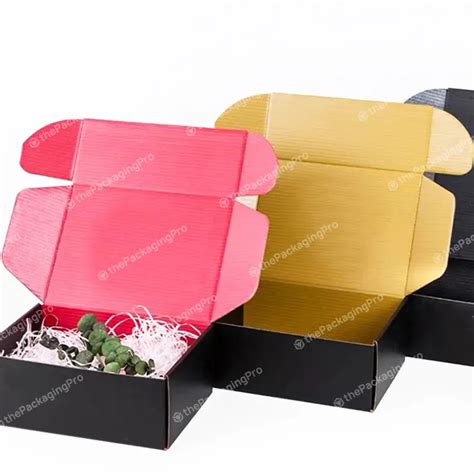 Printed Small Cute Colored Corrugated Unique Shipping Box Custom Buy