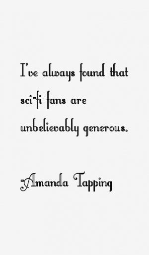 Amanda Tapping Quotes Quotesgram