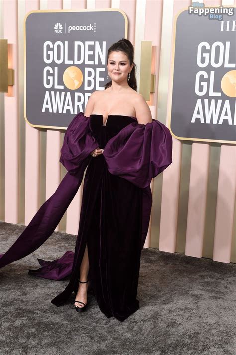 Selena Gomez Shows Off Her Sexy Boobs At The 80th Annual Golden Globe