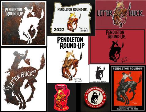 Solve Pendleton Round Up Let Er Buck Collage Jigsaw Puzzle Online With 48 Pieces