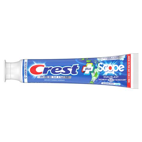 Premium Plus Scope Dual Blast Toothpaste Intense Mint Crest