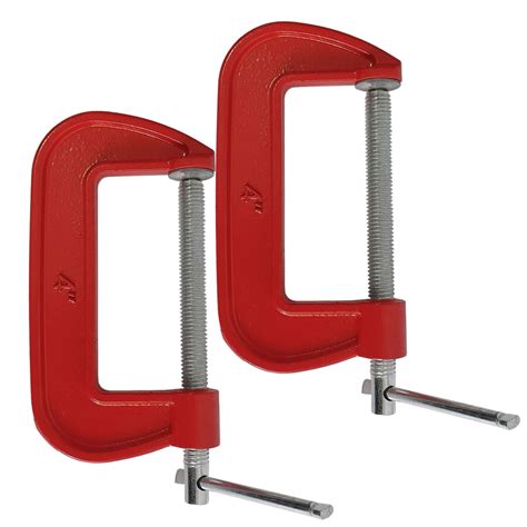 Kit 2 Grampo Sargento 4 Polegadas Tipo C Em Ferro Reforçado Shopee Brasil