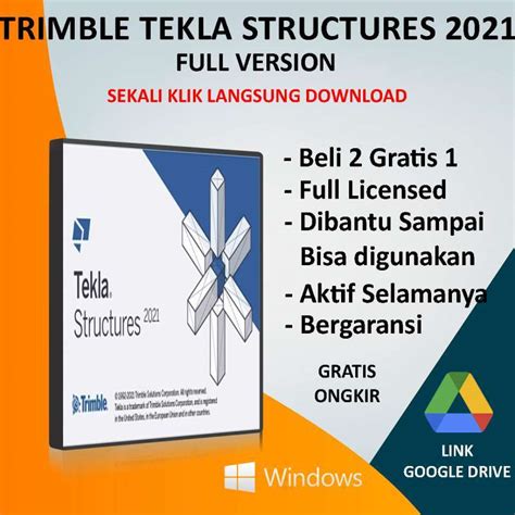 promo trimble tekla structure 2021 diskon 50 di seller waroenglink