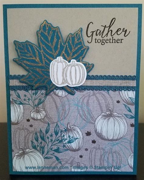 Gather Together White Pumpkins Card For Fall And Thanksgiving Stampin
