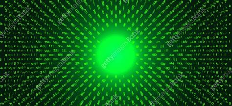 Abstract Green Background With Binary Code Numbers Data Breach Malware Cyber Attack Hacking
