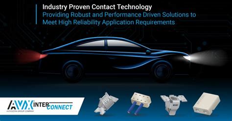 Avxinterconnect Connectors Automotive Transportation Avx Corporation