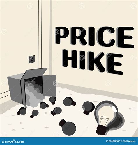 Conceptual Caption Price Hike Business Approach Sum Of Values That