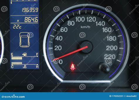 Car Speed Meter Dashboard And Cockpit Stock Image Image Of Kilometer
