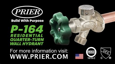 Quarter Turn Valve 4 Inch Length Prier P 164d04 4 Inch Frost Free Anti
