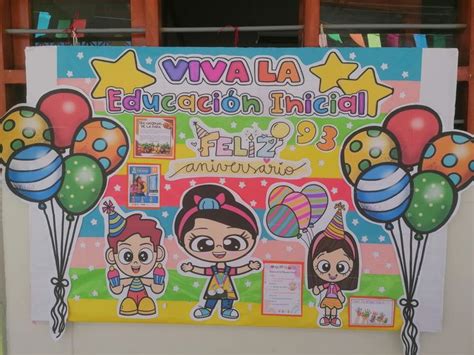 Periódico Mural De La Semana De La Educación Inicial Semana De La