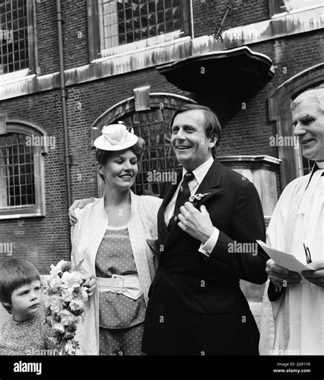 Barry Humphries And Diane Millstead After Their Wedding At Marylebone