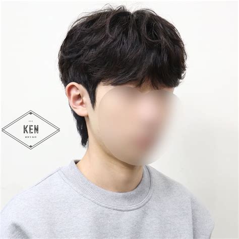 울프스타일 쉐도우펌 남자 머리 다운펌 투블럭