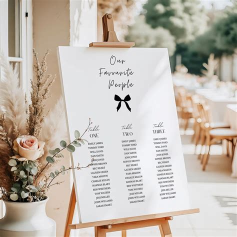 Custom Wedding Seating Sign Minimalist Wedding Seating Chart Template Wedding Table Sign Wedding