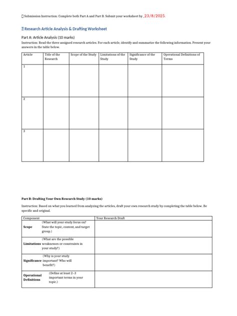 Research Article Analysis Worksheet 1682025 Pdf Scope Computer