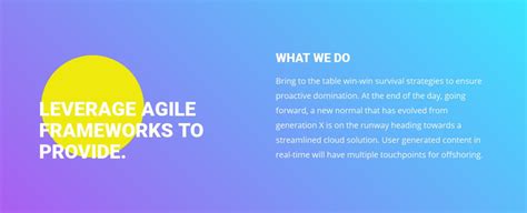shape text on gradient wix template alternative by nicepage