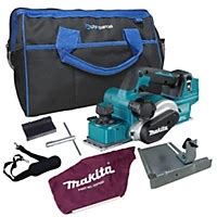 Makita Dkp181z 18v Lxt Brushless Cordless Planer 82mm Bare Dust Bag