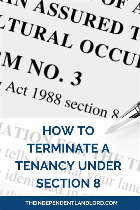 How To Seek Possession Under Section 8 • The Independent Landlord