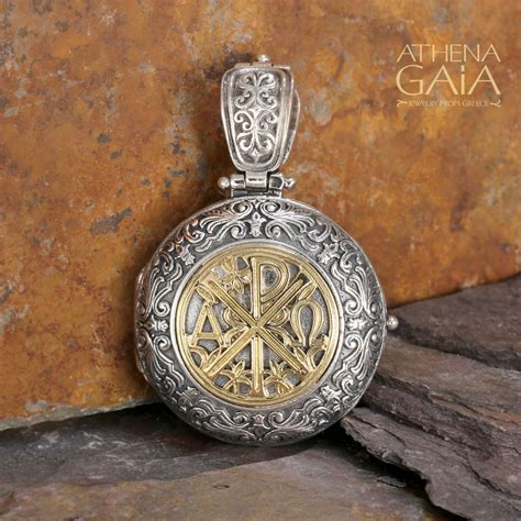 Lockets Athena Gaia Greek Jewelry
