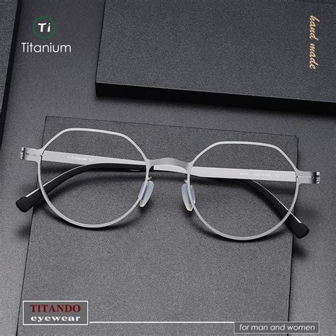 German Industrial Style Screwless Design Light And Thin Glasses Frame
