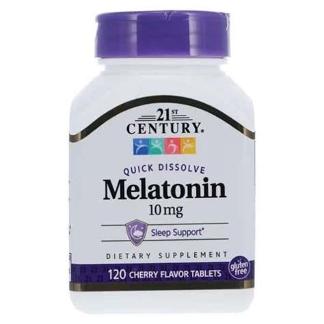 Melatonin Dissolvable Tablets 10mg Quick Dissolve 120bt Suprememed