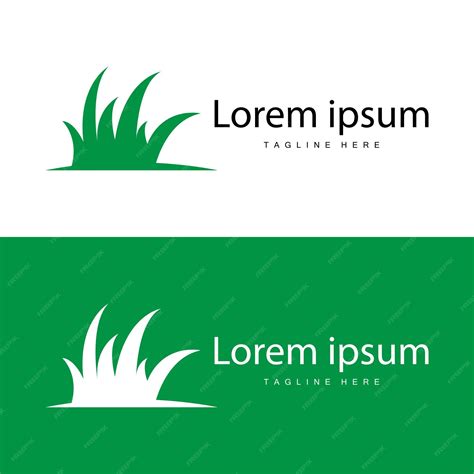 Premium Vector Farm Illustration Green Grass Logo Design Simple