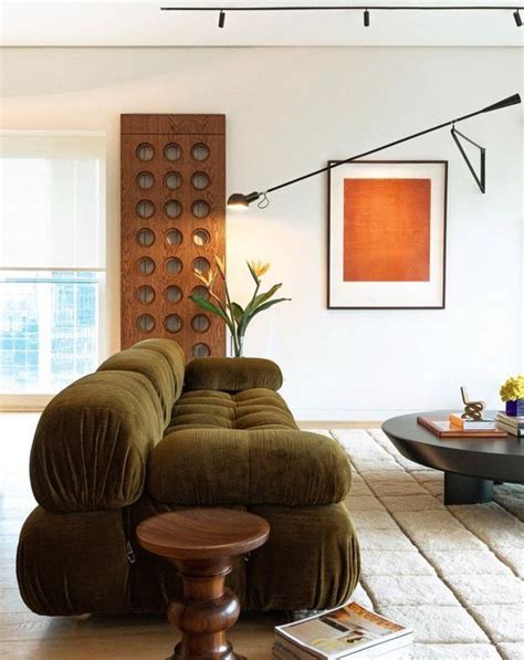 Bellini Sofa Mario Bellini Open End Sofa Right Aegean Blue Velvet