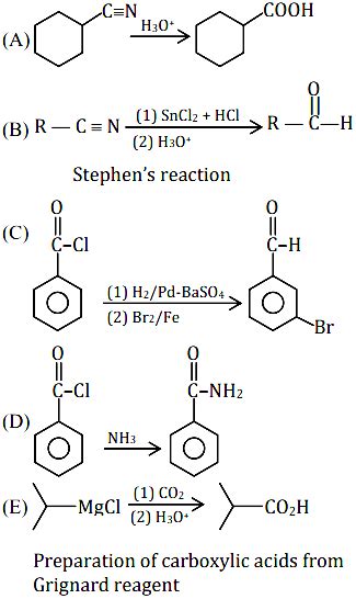 Out Of Following Reaction In How Many Reaction Final Product Has Cooh Functional Group