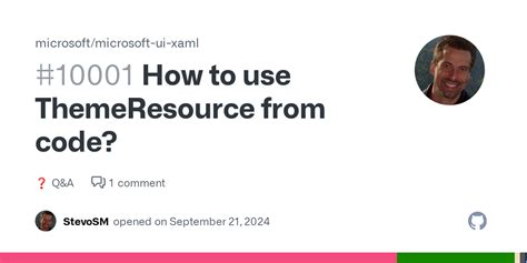 How To Use Themeresource From Code · Microsoft Microsoft Ui Xaml · Discussion 10001 · Github