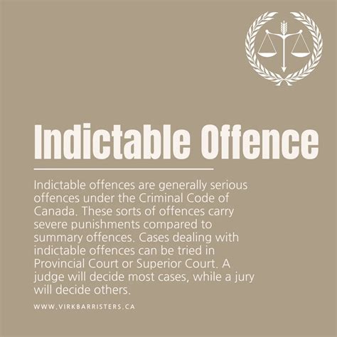 Indictable Offence Vs Summary Types Of Offences In Canada