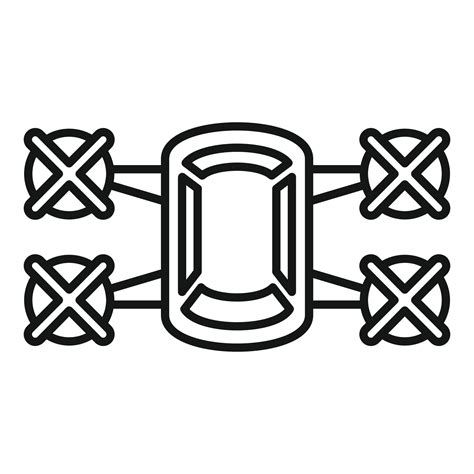 Unmanned Taxi Drone Icon Outline Style 14646971 Vector Art At Vecteezy