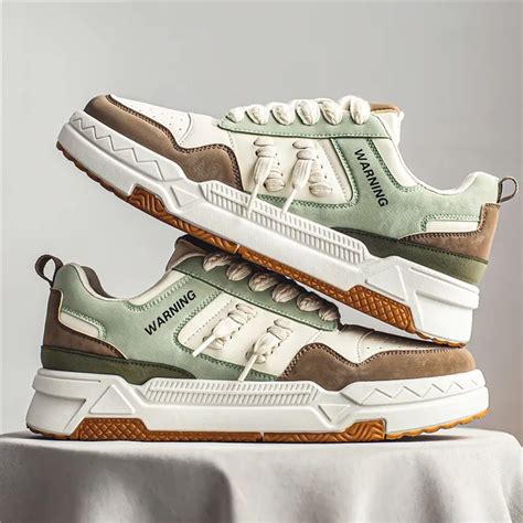 남성용 Wave Pro 스케이트보드 신발 듀얼 쿠션 스트리트 스타일 웨어러블 안감 편안한 스포츠 신발 젊은 학생 웨이브