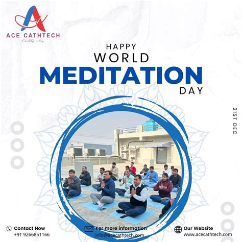 Charan Singh On Linkedin Another Initiative We Took At Ace Cathtech On World Meditation Day By