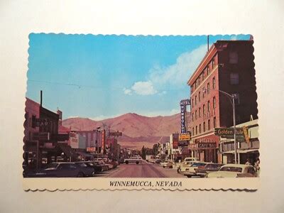 Winnemucca Nevada Vintage Postcard Business District Humboldt Hotel Ebay