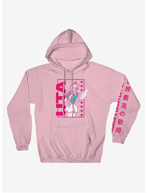 One Piece Film Red Uta Pink Hoodie Hot Topic