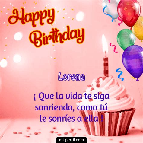 🎂 Feliz Cumpleaños Hermana I Lorena Tarjetas  Online