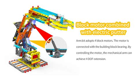 Robot Arm Building Block Wo Microbit