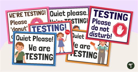 Testing In Progress Sign Bundle Teach Starter
