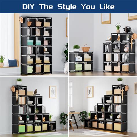 Book Shelf 18 Cube Storage Organizer Diy Bookcase