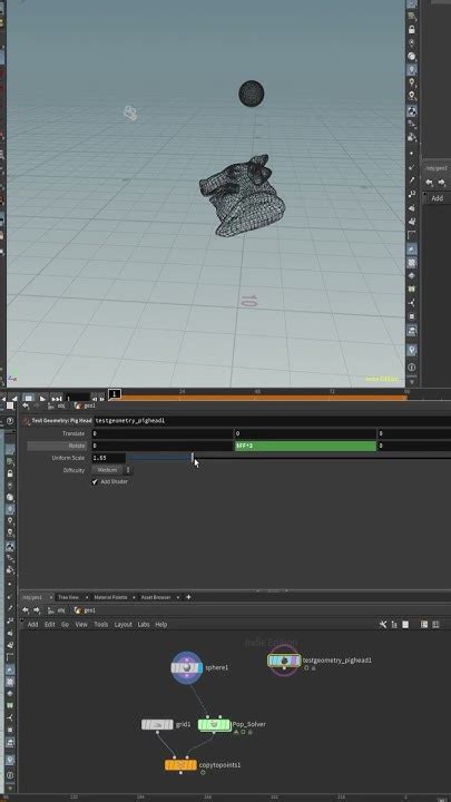 Houdini 20 5 Pop Solver Sop Sidefxhoudini Houdini Particles Houdinifx Houdini3d Youtube