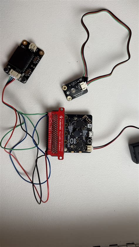 Connecting The Microbit To The Expansion Board And Led Light Micro